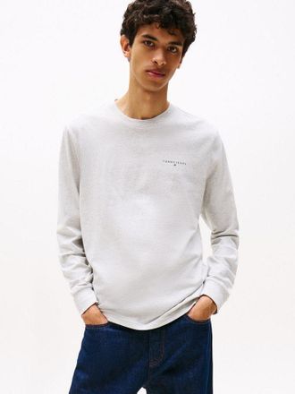 Tommy Jeans Langarmshirt TJM SLIM CHEST LINEAR LS TEE EXT Mit Rundhalsausschnitt