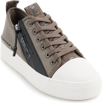 DKNY Damen Chaney-Lace Up Sneaker, Grey, 37.5 EU