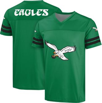 Foco NFL Herren Offizielles Lizenzprodukt Throwback Retro Primary Logo Game Day Football V-Ausschnitt Top