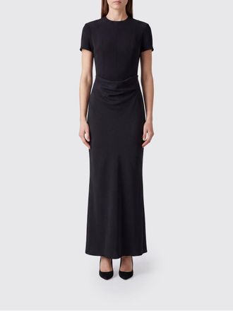 Rotate Midi-Etuikleid mit kurzen &Auml;rmeln aus recyceltem Polyester-Cr&ecirc;pe