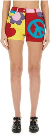 Moschino Femme, Shorts, Multicolore, Taille: 36 FR Short Shorts