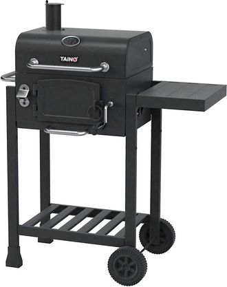 Taino Taino - hero Smoker klein bbq Grillwagen Holzkohle-Grill Grillkamin Standgrill R&auml;ucherofen Grillrost
