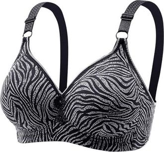 Generic Haut de fitness sans bonnets fins, trois sous-v&ecirc;tements camouflage, fronc&eacute; lat&eacute;ralement, confortable, respirant, sans soutien-gorge, Noir, 42