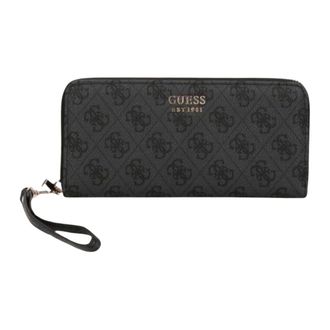Guess Portefeuille zipp&eacute; Brenton - Femme - Sacs - Noir - Taille: ONE Size
