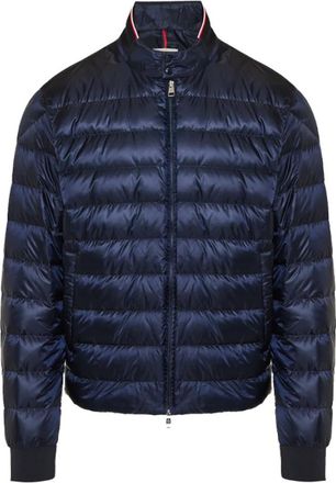 Moncler Rigel Kurze Daunenjacke - - Jackets - Herren - Blau - XL