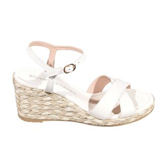 Stuart Weitzman Femme, Chaussures, Blanc, Taille: 37 EU Dayna Espadrille Wedge