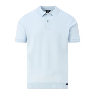 Genti Polo 2 Buttons SS - - Tops - Herren - Blau - XL