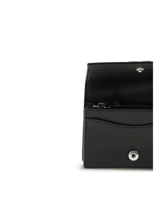 Ganni Poodle-Print Leather Card Case - Black