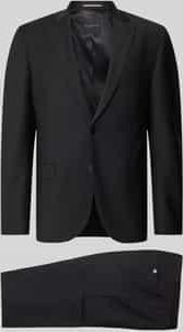 Bugatti Regular Fit Anzug mit 2-Knopf-Sakko