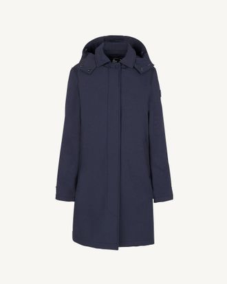 Jott Imperm&eacute;able &agrave; capuche amovible Marine Corinthe - Taille XS