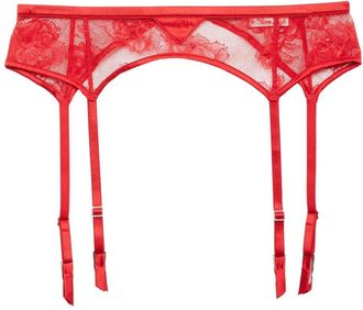 Fleur du Mal porte-jarretelles Bouquet en dentelle - Rouge