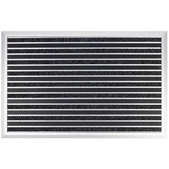 Floordirekt Alu-Fu&szlig;matte Spectral Textilfaser-Rips + B&uuml;rsten 47 x 68 cm
