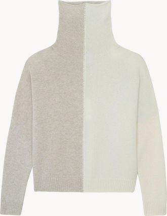 Kujten Pull cachemire col roulé oversize femme, 4 fils - Pull Tila