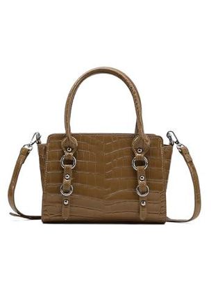 Queen Helena Petit sac &agrave; main avec bandouli&egrave;re amovible pour femme M1071, Kaki