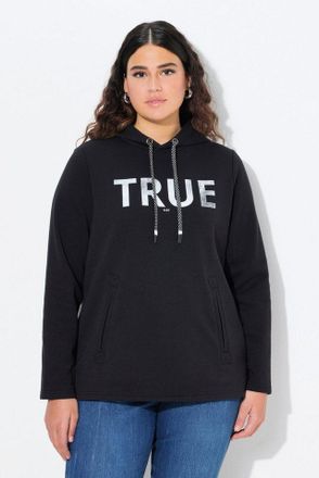 Ulla Popken Sweatshirt Hoodie True Kapuze Kordel Taschen Langarm