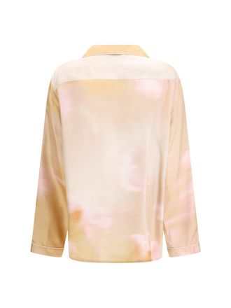 Fabiana Filippi Womens Printed Silk Shirt Memento-Rosae Memento/rosae