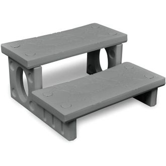 vidaXL Graue Spa-Treppe