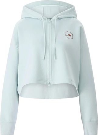 adidas by Stella McCartney Femme, Sweatshirts et sweats &agrave; capuche, Bleu, Taille: 36 FR Veste de surv&ecirc;tement courte