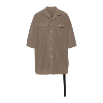 Rick Owens Homme, Chemises, Gris, Taille: S Magnum Tommy Shirt