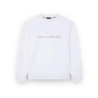 Paul & Shark Homme, Sweatshirts et sweats à capuche, Blanc, Taille: S SweaT-shirt X-Soft avec impression logo