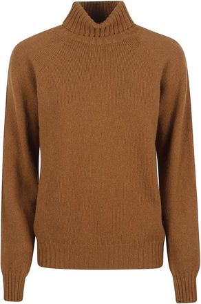 Drumohr Femme, Pulls, Brun, Taille: 44 FR Pull &agrave; Col Roul&eacute;