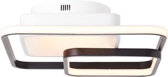Brilliant Lampe, Cava LED Deckenleuchte 40x40cm CCT wei&szlig;/schwarz, 1x LED integriert, 42W LED integriert, (5000lm, 3000-6700K), mit Fernbedienung dimmbar