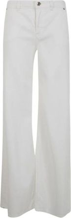 Blumarine Femme, Jeans, Blanc, Taille: 40 FR Wide Leg Jeans