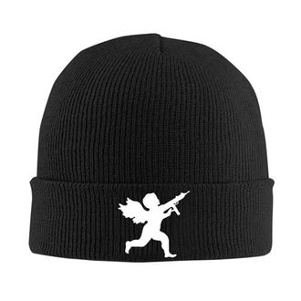 Generic Universelle Bonnet Souple Tricot&eacute;, Logo de Cupidon de Glace Illa, Chaud Knit Beanie, Bonnet Chapeau Tricot pour Cyclisme, Ski, Femme