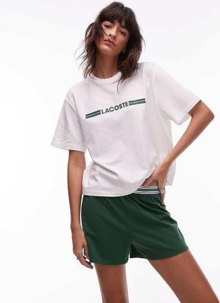 Lacoste Ensemble de pyjama - Blanc et vert