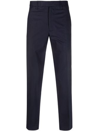 Neil Barrett pantalon droit &agrave; taille mi-haute - Bleu