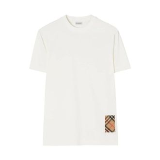 Burberry Homme, Tops, Blanc, Taille: L T-Chemises