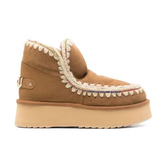 Mou Casual Braune Stiefeletten mit Rhinestones - - Shoes - Damen - Braun - 38 EU