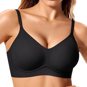 Generic Jelly Soutien-gorge sans armatures pour femme Soutien-gorge sans fil Bralette avec soutien en dentelle Body pour, Noir, 3XL