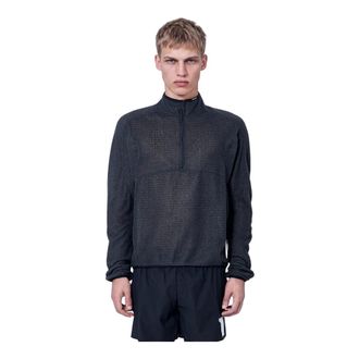 SATISFY FuzzFleece AD Half-Zip - - Sport - Herren - Schwarzk - S