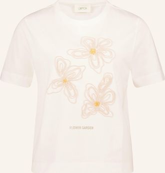Cartoon Cartoon T-Shirt Mit Schmuckperlen beige