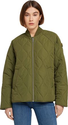 Tom Tailor Damen Bomberjacke mit Steppung 1030103, 22694 - Cypress Olive, XS