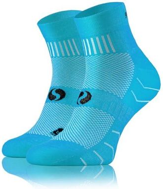 Sesto Senso 1 Pack Chaussettes Sport Colorées en Coton Femme Homme 43-47 Turquoise