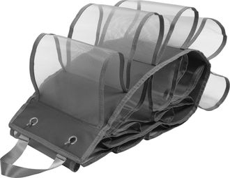 NUOBESTY Mehrschichtiger Legging Organizer Wandaufbewahrungstasche f&uuml;r Kleiderschrank mit F&auml;chern Platzsparender Hosenhalter Vielseitiger Yoga Hosen Organizer 