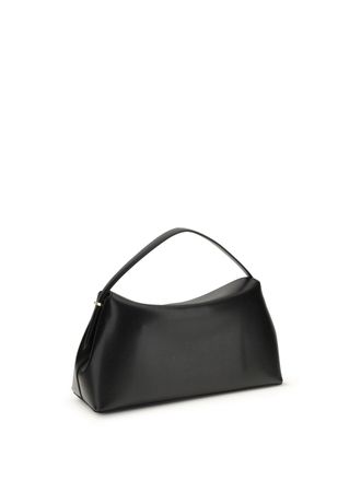 Toteme Womens Shoulder Bag T-Lock Black Calf Leather