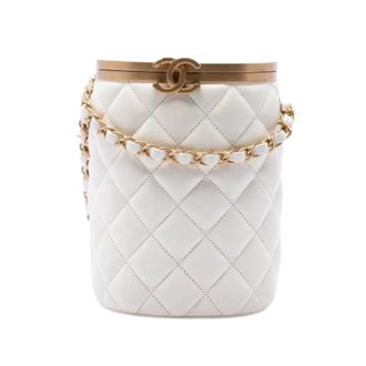 Chanel Pre-owned Quilted Lambskin Crossbody Bag - - Pre-owned - Damen - Wei&szlig; - ONE SIZE