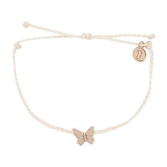 Pura Vida Bracelet Pura Vida Butterfly In Flight Rose Gold - Vanilla
