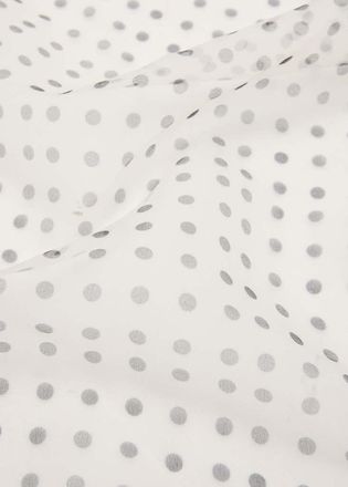 Mango Mouchoir imprim&eacute; &agrave; pois &eacute;cru - Femme - Taille unique - MANGO