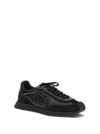 Dolce & Gabbana Mens Dg Cushion Sneakers Nero-Nero Nero/nero