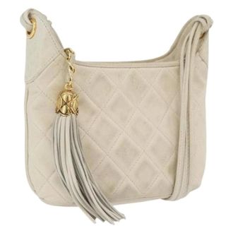 Chanel Sac bandouli&egrave;re en cuir Pre-owned - Femme - Pre-owned - Beige - Taille: ONE Size