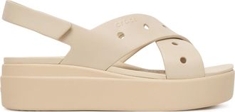 Crocs Sandalen Crocs Brooklyn 4U Cross Strap Sandal 212254 Beige