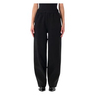 Ganni Wide Pant - - Trousers - Damen - Schwarzk - XS
