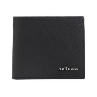 Kiton Homme, Accessoires, Noir, Taille: ONE Size Portefeuille en Cuir Noir Accessoires Homme