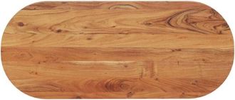 vidaXL Dessus de table 140x60x3,8 cm ovale bois massif dacacia vidaXL