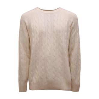 Amaranto R2610 Maglione Pullover aus Wolle/Kaschmir - - Knitwear - Herren - Wei&szlig; - M