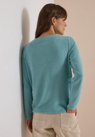 Cecil Langarmshirt aus softem Materialmix